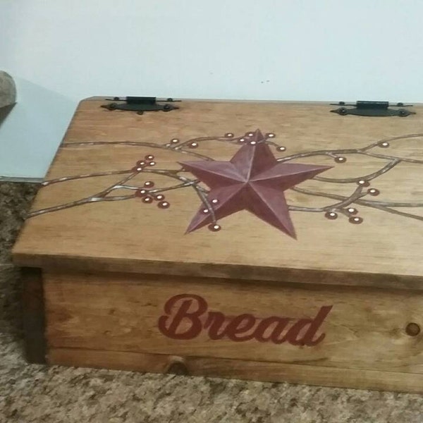 Bread Box, Wooden Bread Box, Primitive Bread Box, Primitive Decor ...