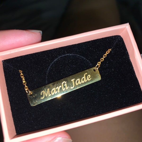 Personalized Name Necklace Birthday Anniversary Gift 16k Gold Plated ...