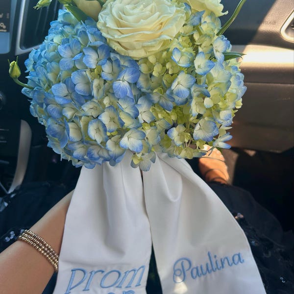 HOCO Bouquet Sash With Name, Custom Homecoming Ribbon, Homecoming ...