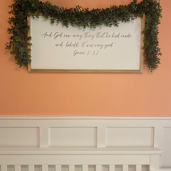 Custom Bible Verse Wall Art-custom Scripture-wood Framed Sign ...