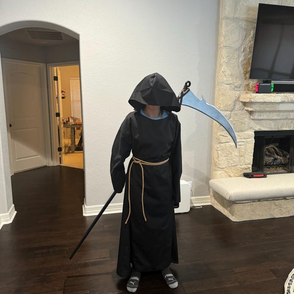 Hooded Monk Robe, Medieval Robe, Cultist Costume, Priest Habit, Ritual ...