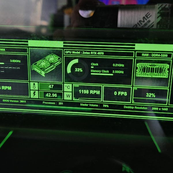 AIDA64 Sensor Panel Template | High-performance Green Neon Theme ...