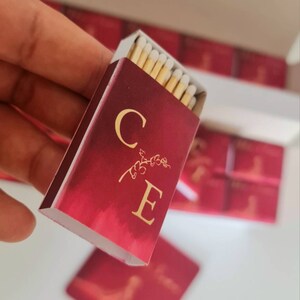 Set of Custom Matchboxes Logo Personalized Matches Wedding Matches ...