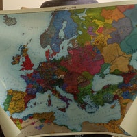 Europe 1444 Old Map - Etsy UK