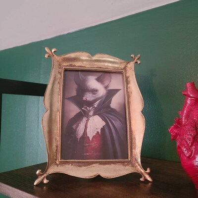 Gothic Rat Wearing Flower Crown Vintage Poster Art Poster - Etsy