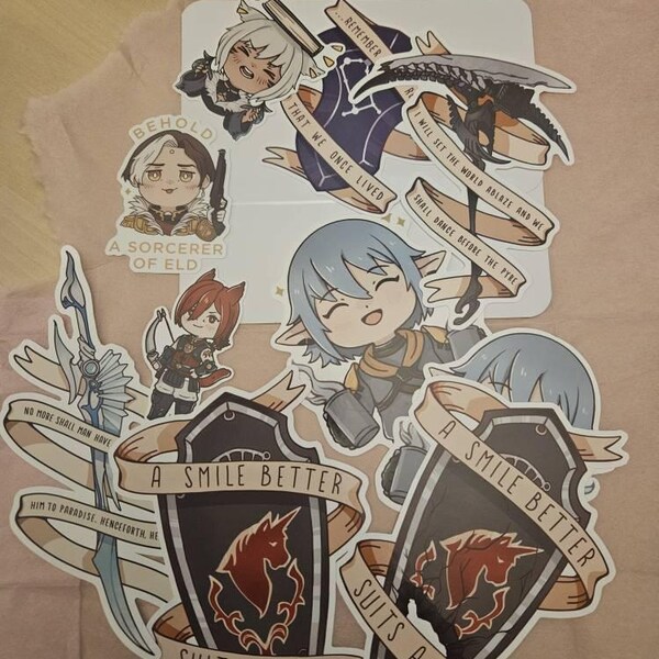 FFXIV Venat/hydaelyn Quote - Glossy Sticker - Etsy