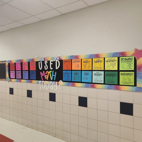 Printable Bulletin Board Border With Composition Book Notebook Pattern ...