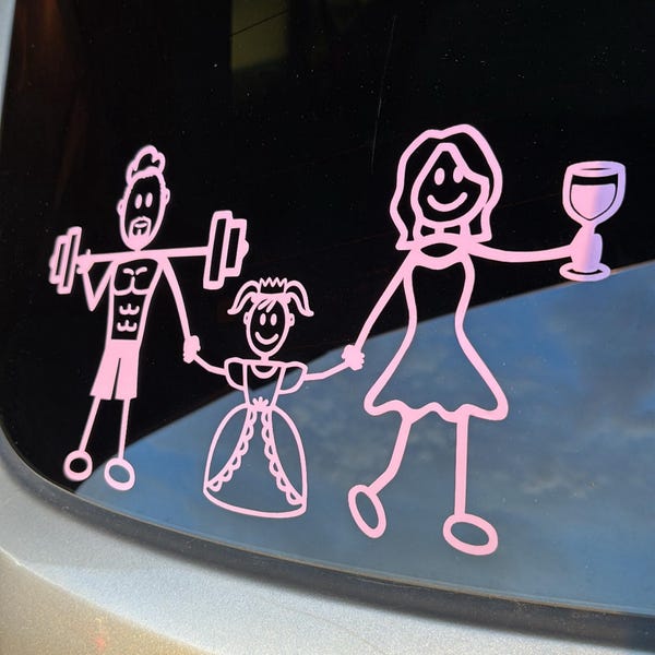 Create Your Own Stick Figure Family Decal/sticker - Etsy