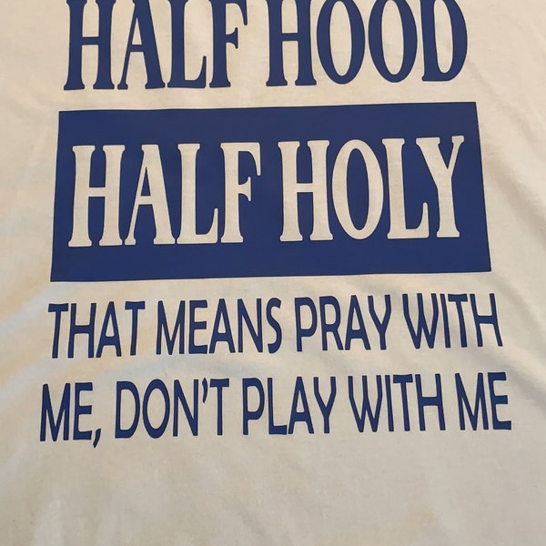 Half Hood Half Holy SVG Bundle | Half Hood Half Holy Shirt | Holy With ...