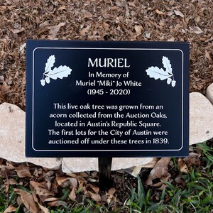 Personalized Tree Tag for a Large Tree Big Tree Plaque | Etsy