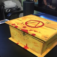 Comic-style Bloody Yellow Loot Chest square - Etsy Canada