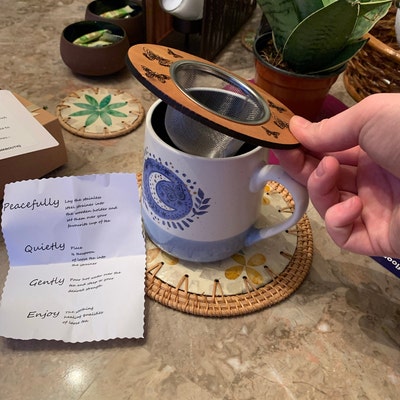 Exotic Wood Tea Infuser Loose Leaf Tea Strainer Tea Lover Gifts Tea ...