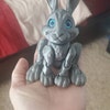 Bunny Rabbit Articulated With Fun Eyes Easter Toy Decoration (small ...
