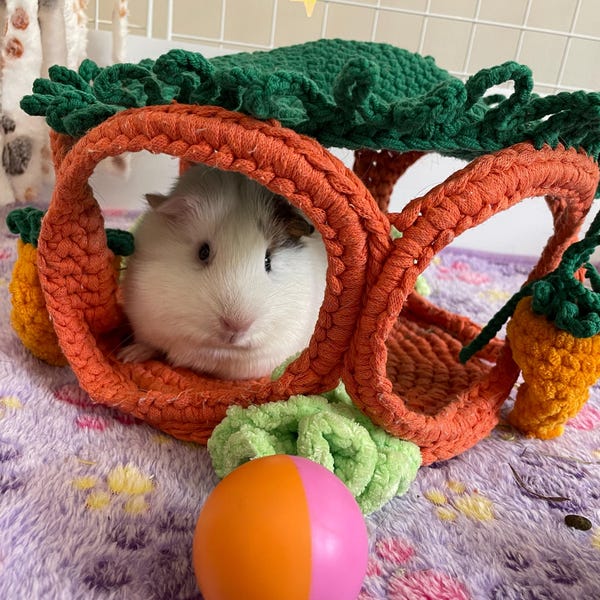 Guinea Pig Pink Carrier With Flowers. Small Pet Soft Cozy Carrier. - Etsy