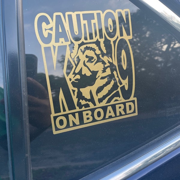 Caution K9 Unit on Board Police Dog German Shepherd Decal Sticker - Etsy