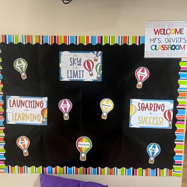 Bright Alphabet Word Wall Classroom Decor, Editable Sight Words Wall ...