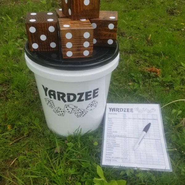 BUNDLE: Yardzee Digital Logo, Score Card & Rules. Printable, Instant ...
