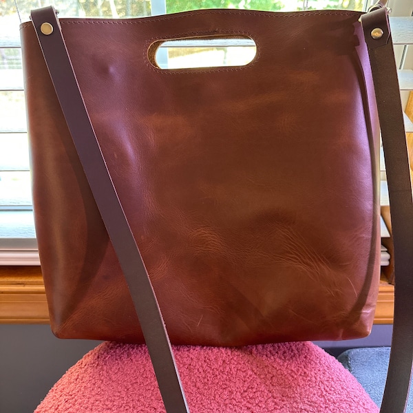 Handmade Real Genuine Leather Bag Strap, Crossbody Bag Replacement ...