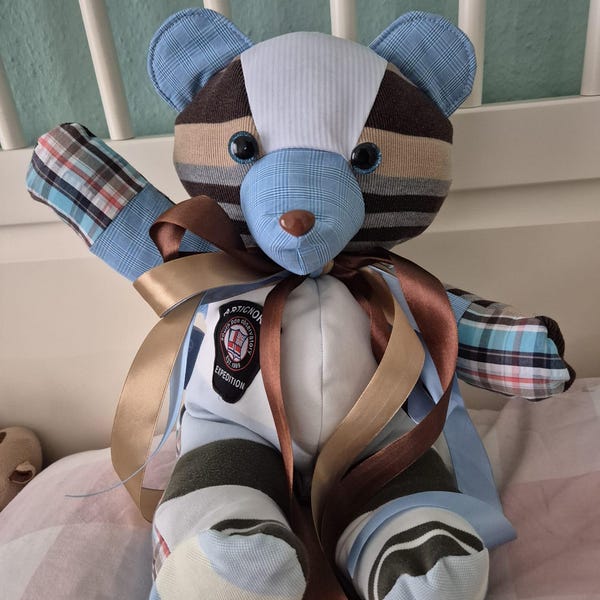 Memory Bear Pattern Easy 14" Sewing Pattern Simple Bear Pattern Sewing ...