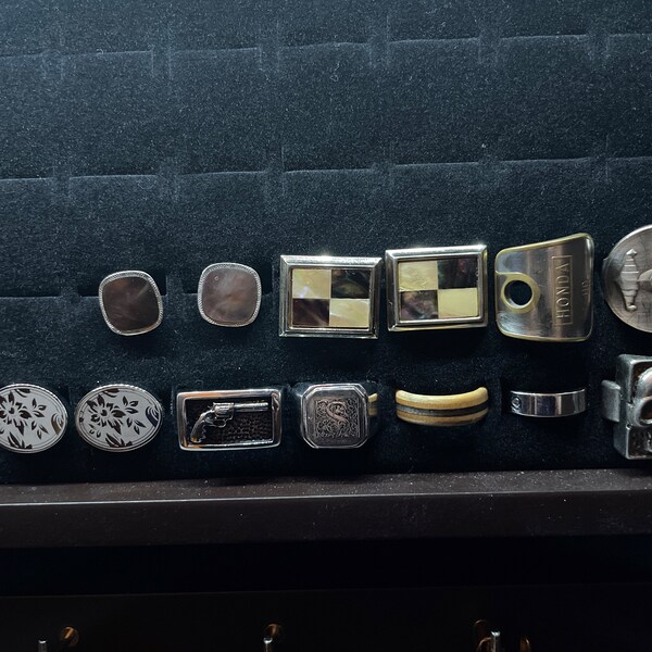 Midcentury Perforated Four Leaf Clover Metal Shelf With Heart Brackets ...