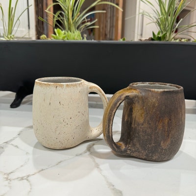 MADE TO ORDER Round Mug Aged Green 11-12oz, Ceramic, Pottery, Handmade ...