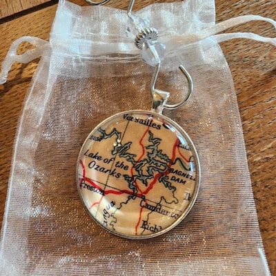 Personalized Map Keychain, Custom Keychains, Fathers Day, Mens Gift ...