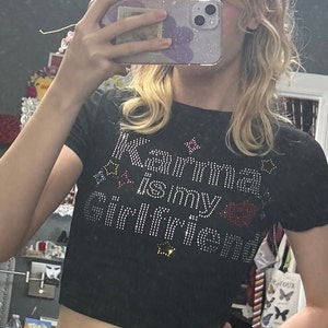 Y2K Rhinestone Cyber Cross Top - Etsy