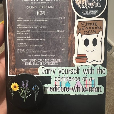 The Menu Sticker Legends and Lattes Bookish Gifts and Decor - Etsy