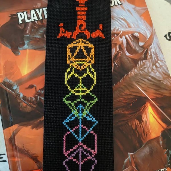 Dice Sword Cross Stitch Pattern PDF Digital Download D20 Dnd Game ...