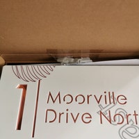 K Smart Sign Modern House Signs Plaque Door Number Street Glass Effect ...