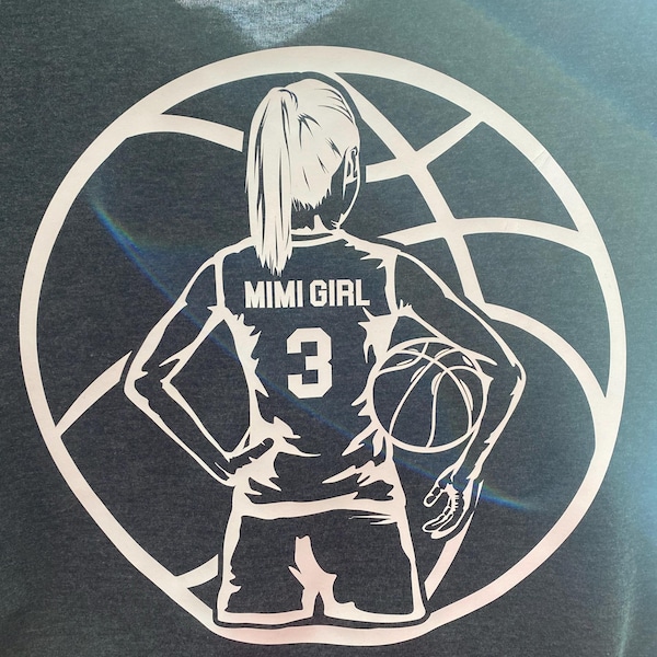 Basketball Girl SVG, Basketball School, Sports, Basketball, Svg for ...