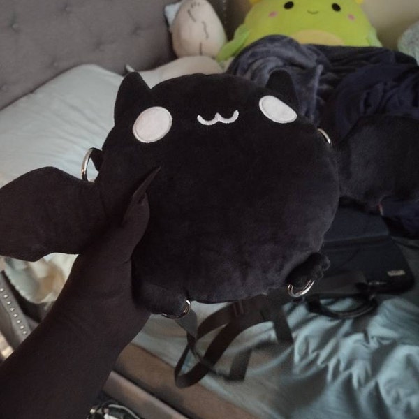 Cute Plush Bat Mini Crossbody Bag / Backpack - New Higher Quality ...