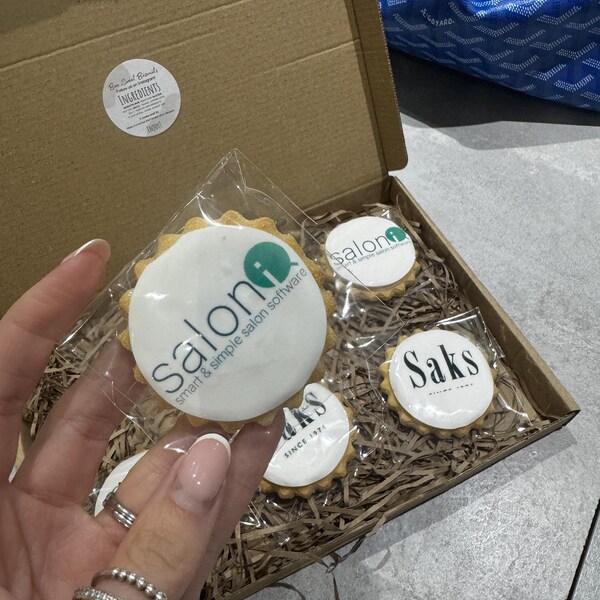 Personalised Branded Corporate Business Logo Photo Image Biscuits ...