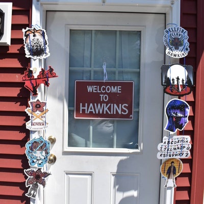 Hawkins Plastic Sign Stranger Things 00046 - Etsy