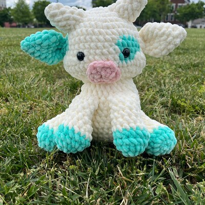 Amigurumi Cow Pattern, Plush Pattern, Stuffed Cow Toy, Cow, Crochet Cow ...