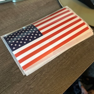 American Flag Heat Transfers/american Flag HTV/US Flag Transfer/us Flag ...