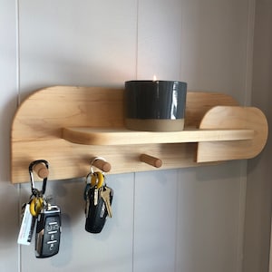 Entryway Organization Key Holder Wall Mount Coat Rack With | Etsy