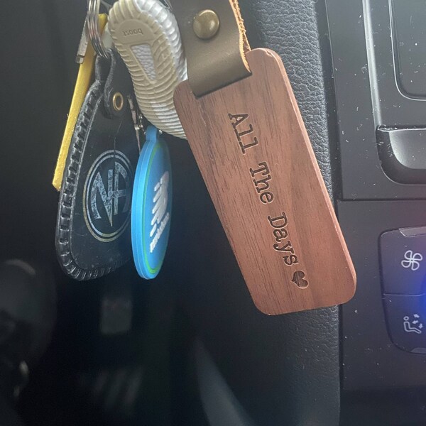 Personalized Key Chain, Wood Keychain, Wooden Keychain, Custom Engraved ...