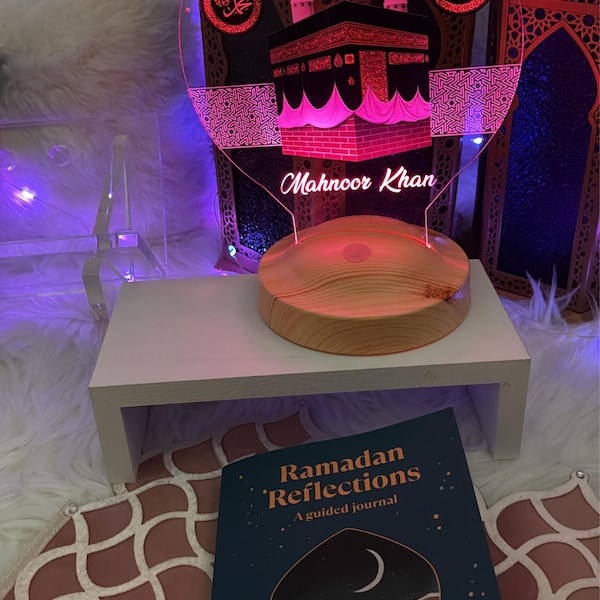 Kaaba With Name Night Lamp, İslamic Room Decor, Gift for Muslim Friend ...