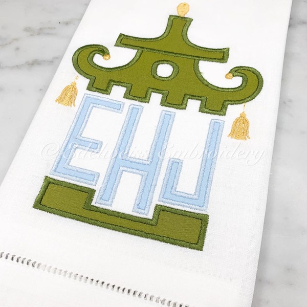 DIGITAL Applique Embroidery Design, the Jane Monogram Frame and Font ...