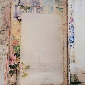 Colored Edges Junk Journal Pages, Colorful Grunge Journal, Blank and ...