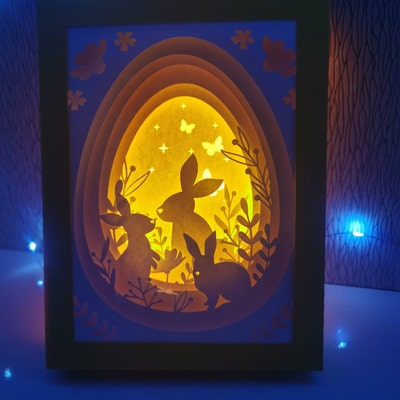 Blank Square Deep Shadow Box Frame SVG for Layered Artwork Paper Art ...