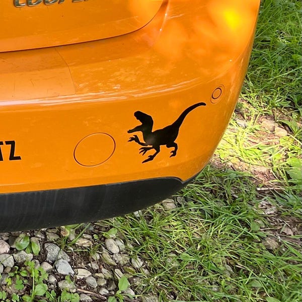 Velociraptor Decal Sticker / Dinosaur Decal Sticker / Velociraptor Gift ...