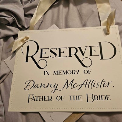 Memorial Sign for Mother of the Bride in Heaven Chait Banner Tribute to ...