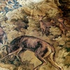 C 1930's 4.2 Yards Antique French Wallpaper Bolt Vintage Brown Gryphon ...
