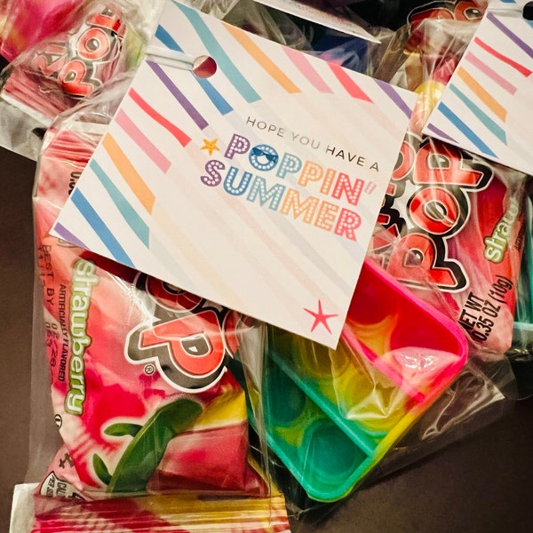 Poppin Summer Tag, Pop It Gift Tags, Pop-it Gift Labels, Teacher End of ...