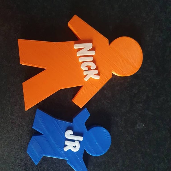 Nick Jr 3D Printed Logo Clasic Version Nickelodeon Junior - Etsy