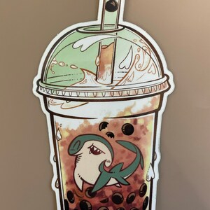 Boba Tea Shark Sticker Set - Etsy UK