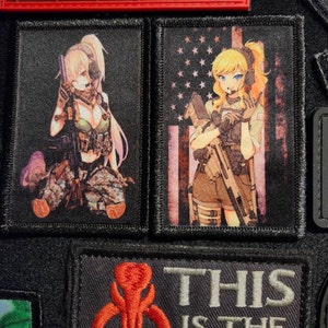 Cammy Anime Morale Patch Hook and Loop Backing for Backpack, Rucksack ...