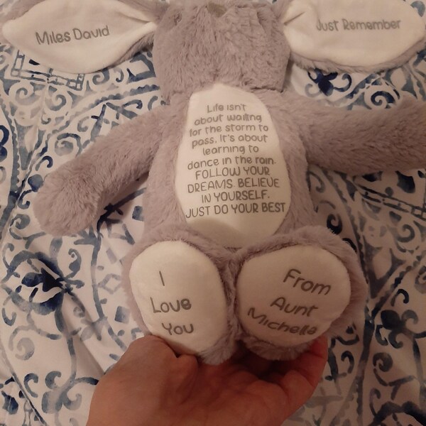 Personalised Memorial Bear, in Loving Memory, Gift for a Grieving Child ...